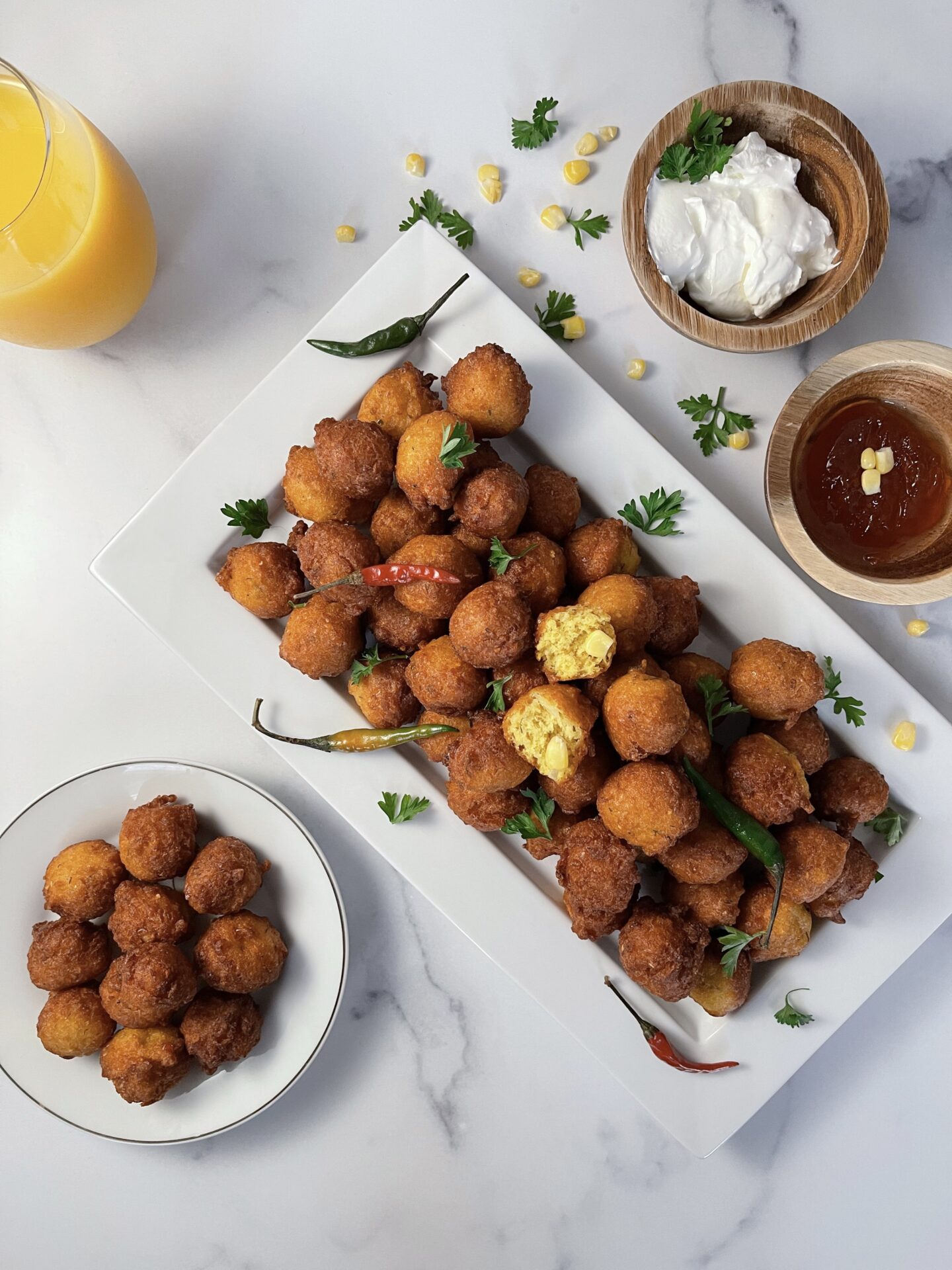 Fresh Corn Pakora (Corn Fritters)