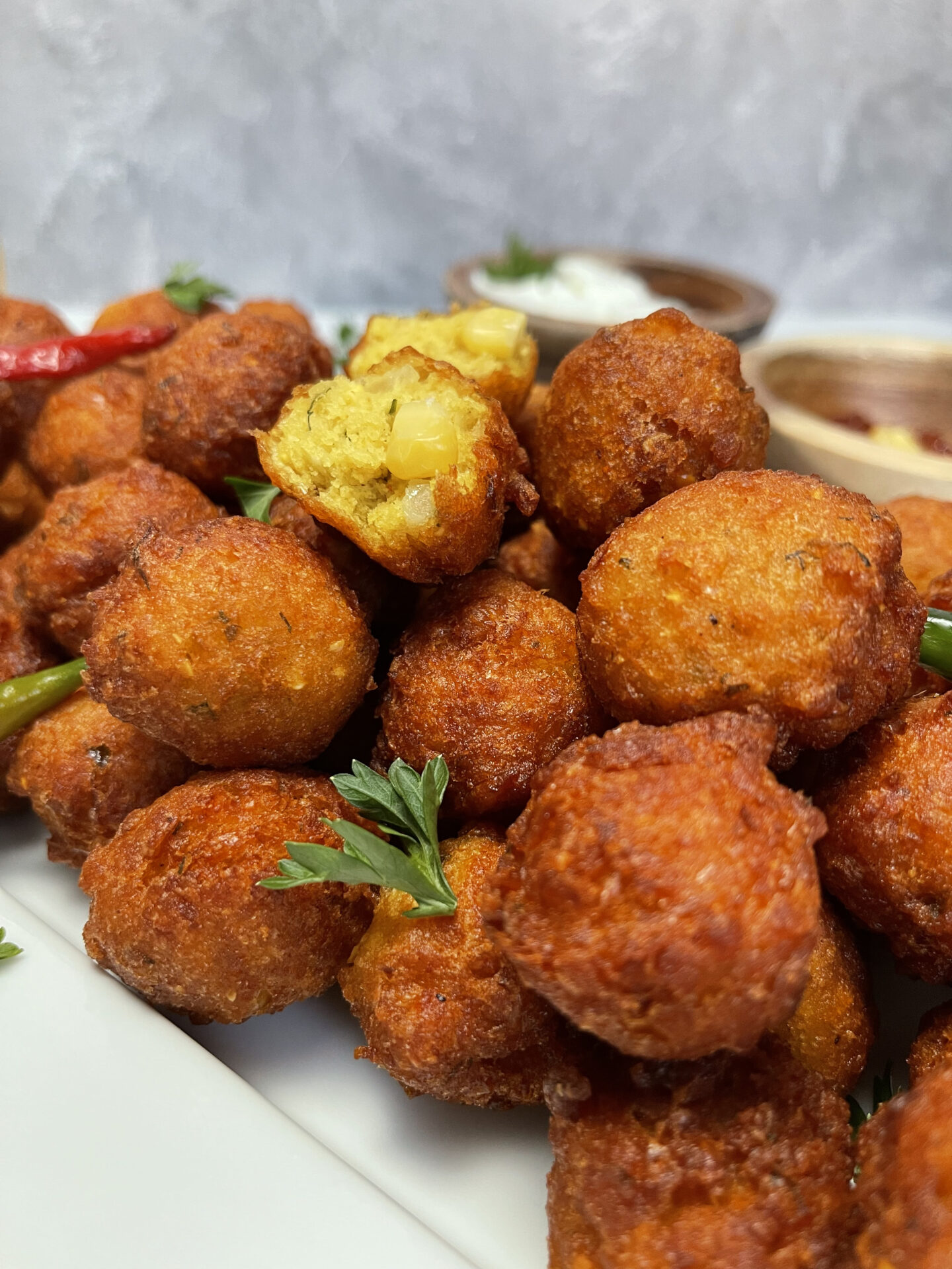 Fresh Corn Pakora (Corn Fritters)